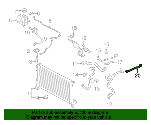 31368539 - Outlet Hose - 2016-2021 Volvo | Volvo OEM Parts Direct