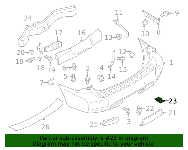80999-6GW0A - Filler Cover Clip 2021-2024 Nissan Armada | Nissan Parts ...