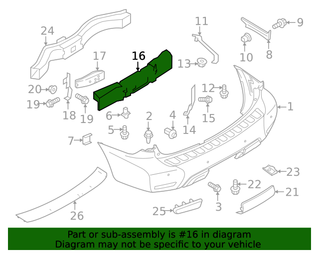 85090-5ZW0A - Absorber 2017-2020 Nissan Armada | Nissan Parts ...