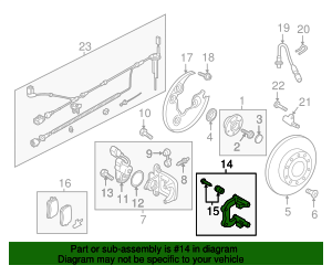 8U0-615-426-B - Caliper Mount 2016-2018 Audi | Audi OEM Parts