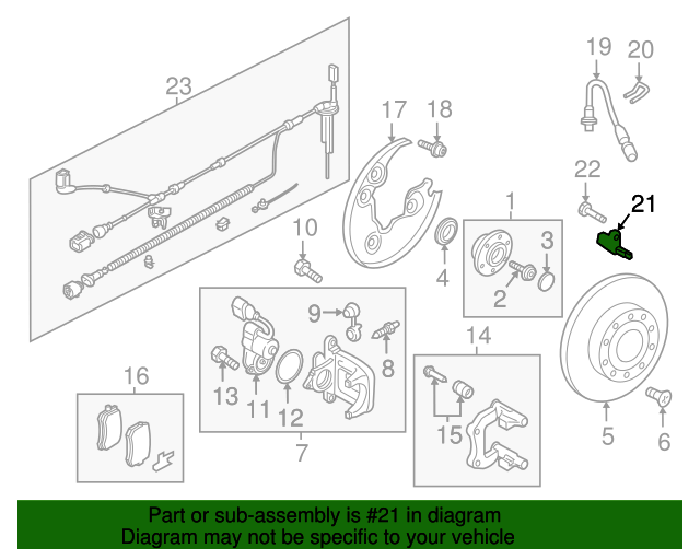 2015-2018 Audi ABS Wheel Speed Sensor WHT-003-858-B | AutoNationParts.com