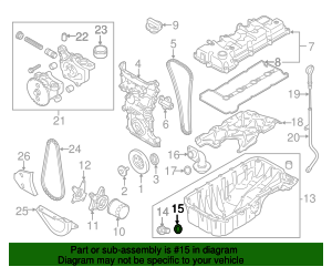 DRAIN PLUG GASKET - 0916814015 | World OEM Parts Subaru