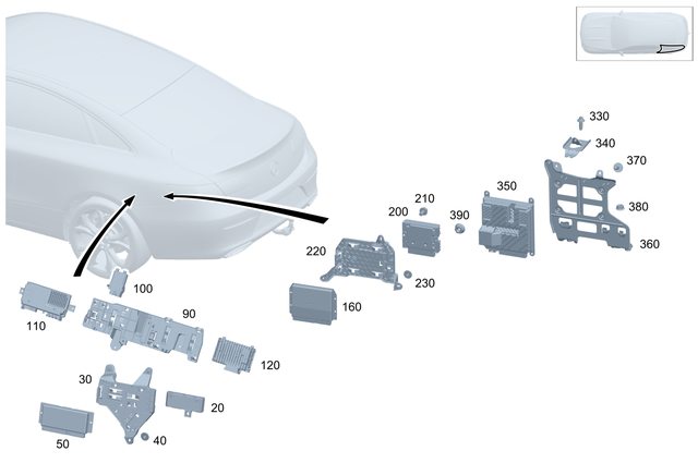 213-900-90-27 - Control Unit, Complete 2019-2023 Mercedes-Benz CLS450 ...