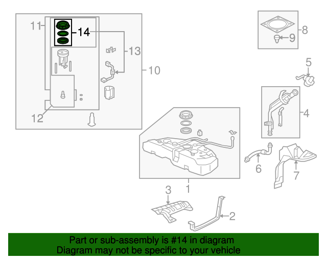 17046-TA0-A00 - Lock Nut 2009-2020 Acura | AutoNation Parts