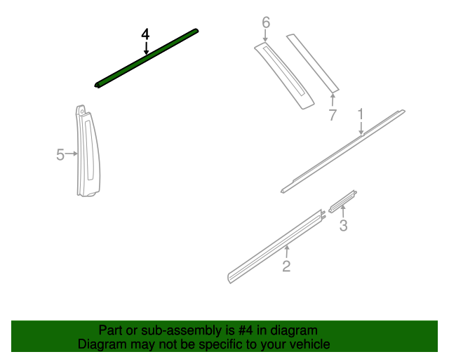 51357377886 - 2015-2019 BMW X6 Frame Molding (51-35-7-377-886) | BMW of ...