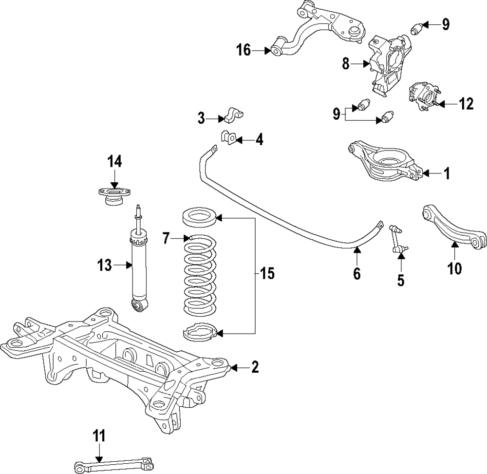 2022-2024 Nissan Pathfinder Track Bar 551A0-6SA0A | Boro Nissan Parts