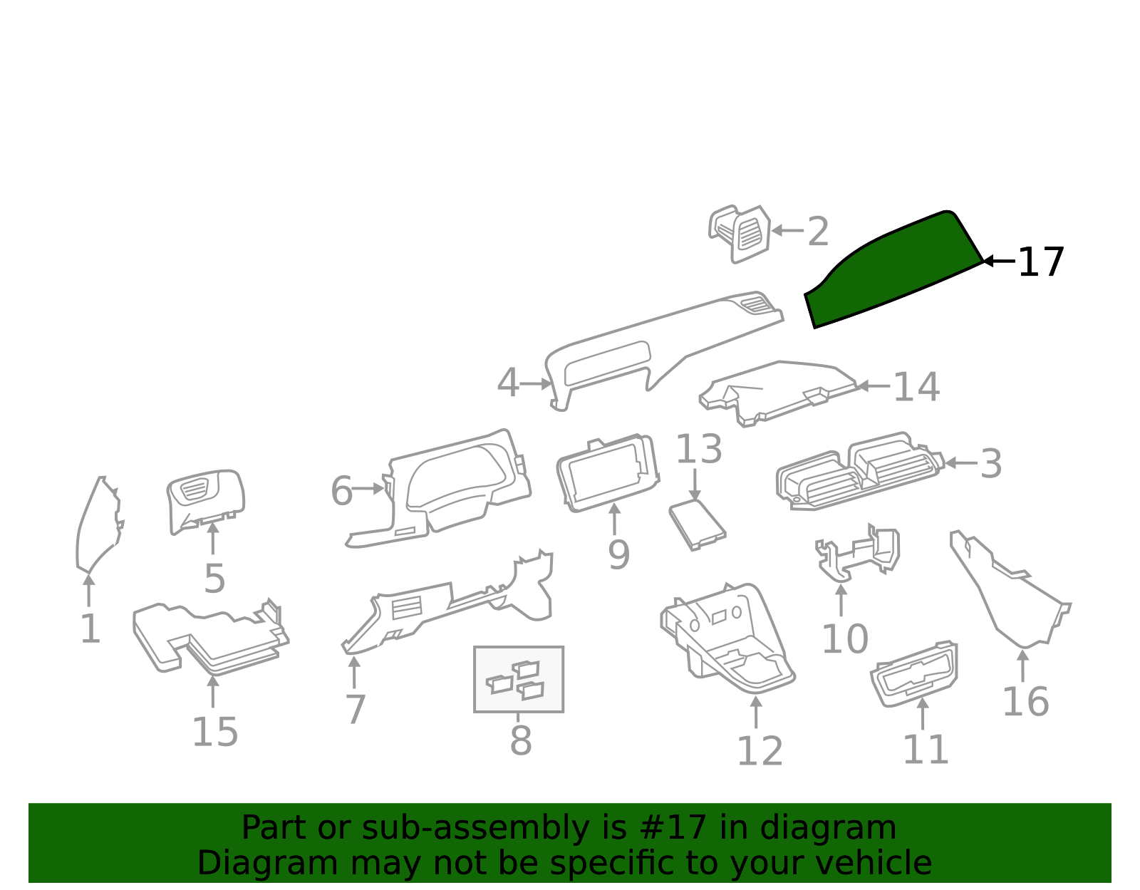 2018-2025 Nissan LEAF Finish Panel 68411-5SA0A | Sullivan Brothers Nissan