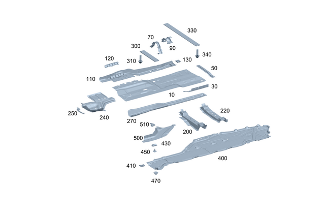 223-610-97-03 - Main Floor 2021-2023 Mercedes-Benz S500 | Mercedes-Benz ...
