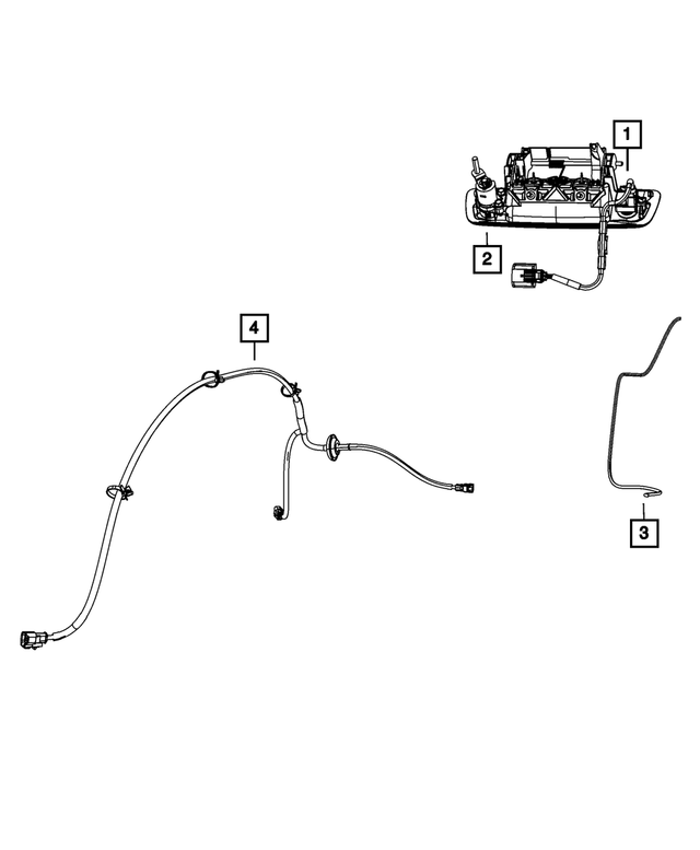2017-2018 Ram Tailgate Wiring 68309561AC | Mopar eStore