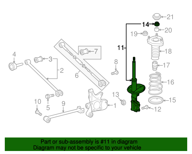 48530-80430 - Strut,Absorber Assembly Shock - 2008-2010 Toyota ...