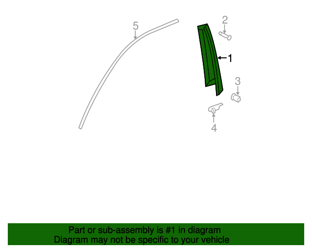 2012-2019 Mercedes-Benz Applique 166-690-01-87 | MB OEM Parts