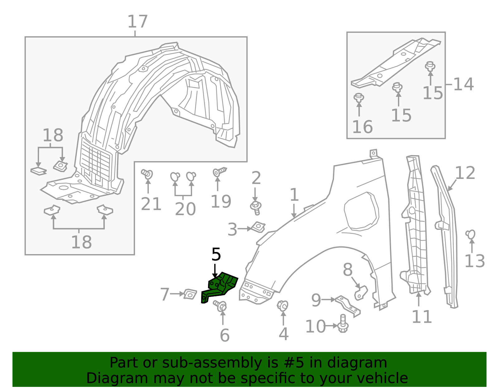60262-TRT-A00ZZ - Front Bracket 2018-2021 Honda Clarity | Honda Parts Online