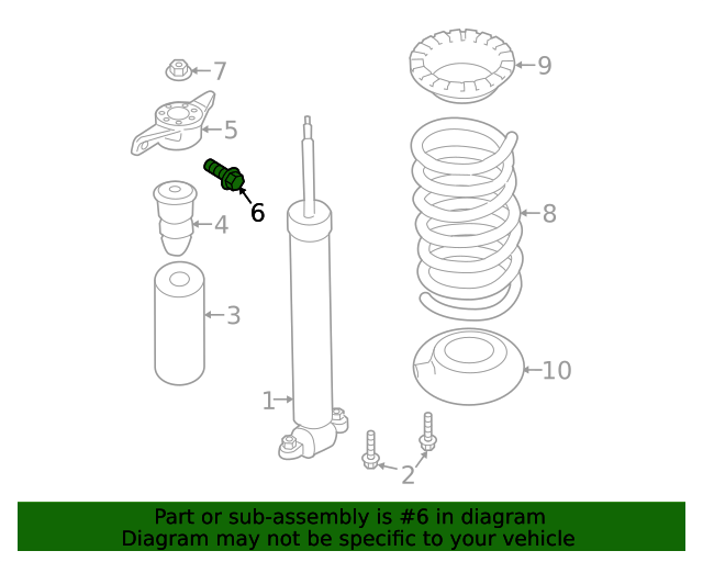 2013-2022 Ford Upper Trans Mount Mount Bolt -W718383-S439 | TascaParts.com