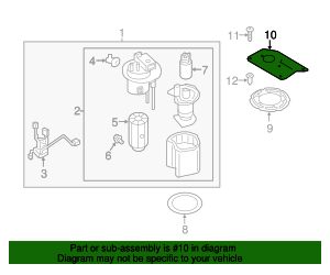 2016-2020 Kia Optima Access Cover 31107-C3000 | TascaParts.com