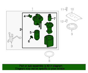 31120-C2500 - Fuel Pump 2016-2020 Kia Optima | Kia.Parts Store