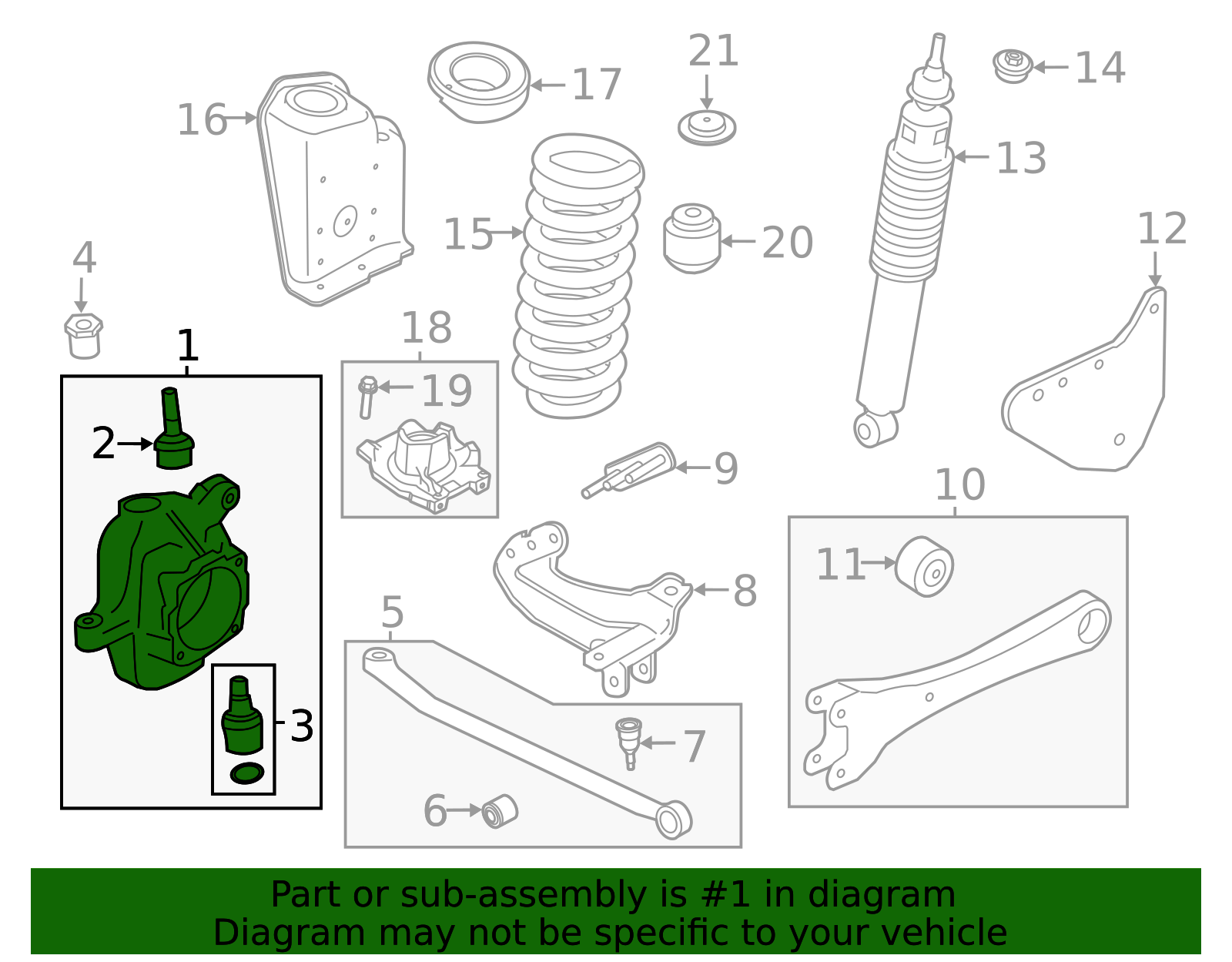 Genuine OEM Ford Part - Steering Knuckle HC3Z-3131-A | Genuine OEM Ford ...
