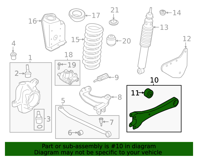 HC3Z-3A360-D 2017-2022 Ford Radius Arm | Fairway Ford Parts