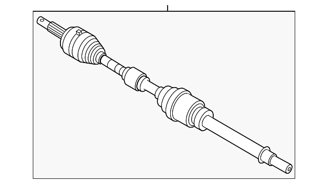 2007-2012 Nissan Sentra Axle Assembly - Passenger Side (RH) 39100-9AA0A ...