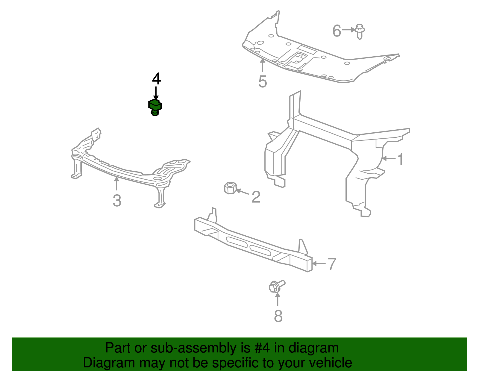 OEM GM Ambient Air Temperature Sensor Assembly with 2 Terminals and 2 ...