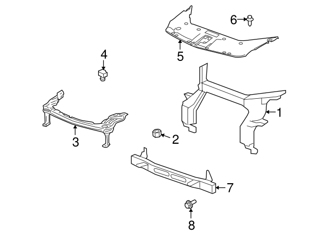 2007-2017 GM Body Bolt Reinforcement 25796740 | TascaParts.com