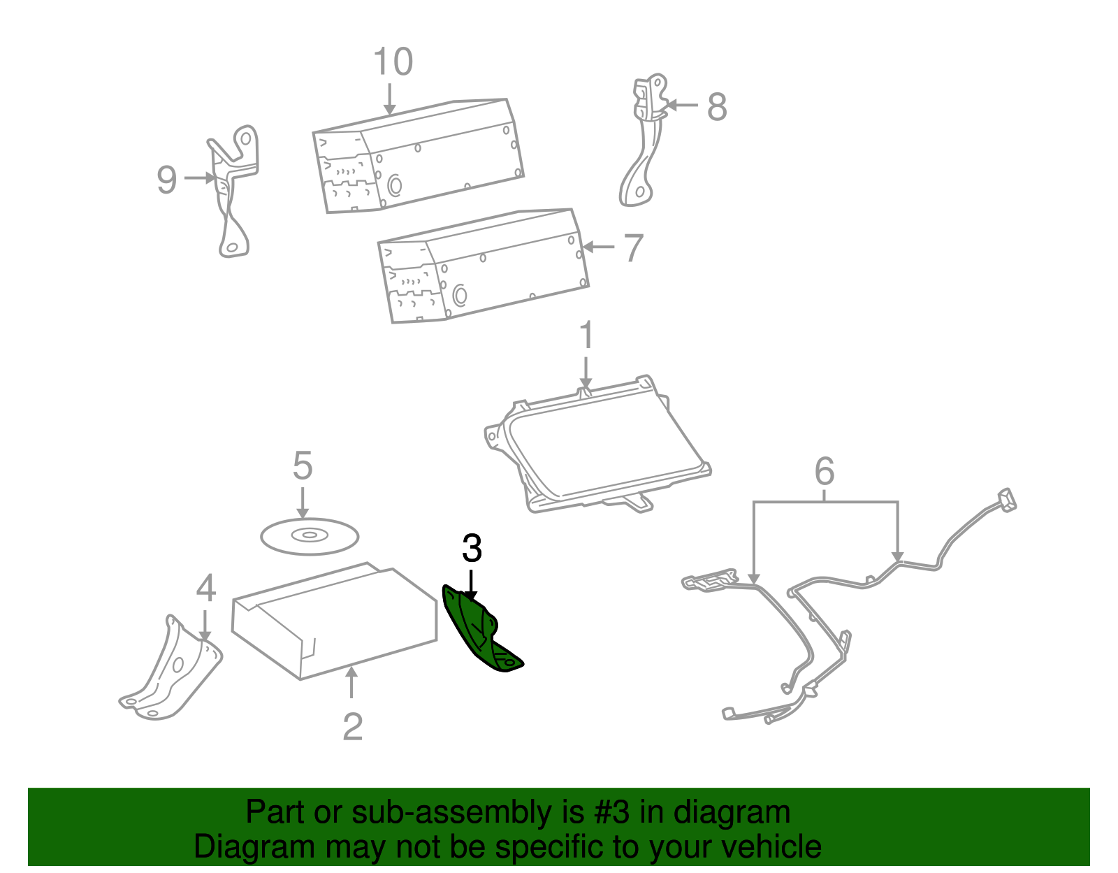 86274-48190 - High-Quality DVD Player Bracket for 2010 Lexus ...