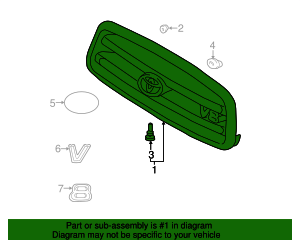 2002-2004 Toyota Sequoia Grille 53100-0C030-A0 | Toyota Parts Center