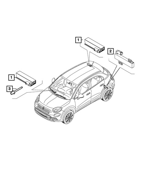 Keys, Modules and Engine Controllers for 2020 Fiat 500X | Mopar Parts ...