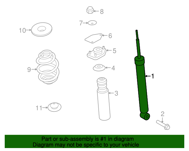 37-12-6-790-002 - Shock Absorber 2009-2016 BMW Z4 | AutoNationParts.com