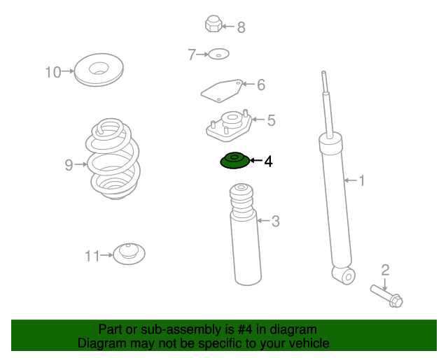 Genuine BMW 33-52-6-762-325 | Absorber Plate | FREE Shipping on Most ...
