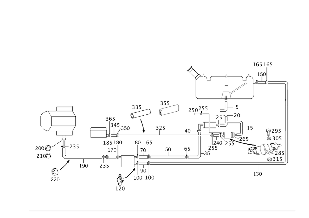 463-470-14-24 - Fuel Line 2003-2018 Mercedes-Benz | Mercedes-Benz USA Parts