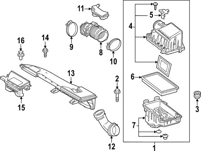17705-F2090 - Air Filter Housing - 2022-2024 Toyota | OEM Genuine ...
