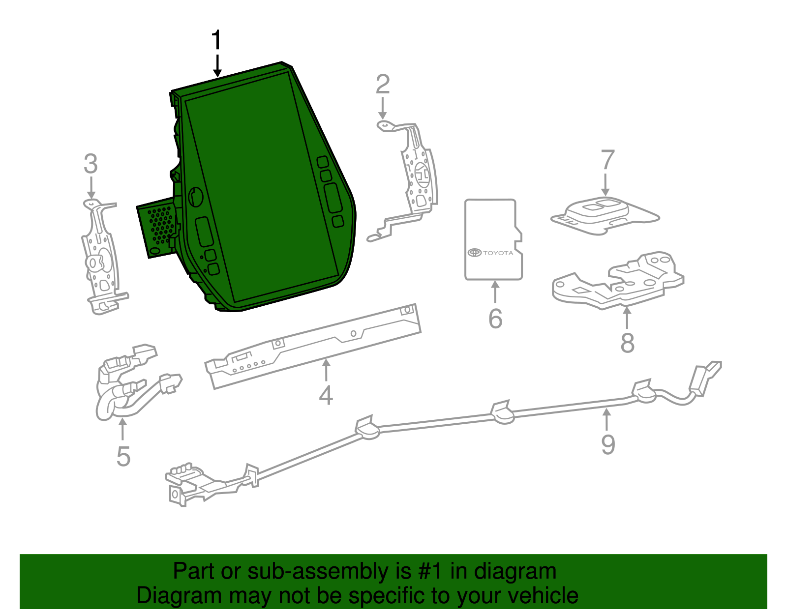 86804-47570 - High-Quality Display Unit for 2021-2022 Toyota ...