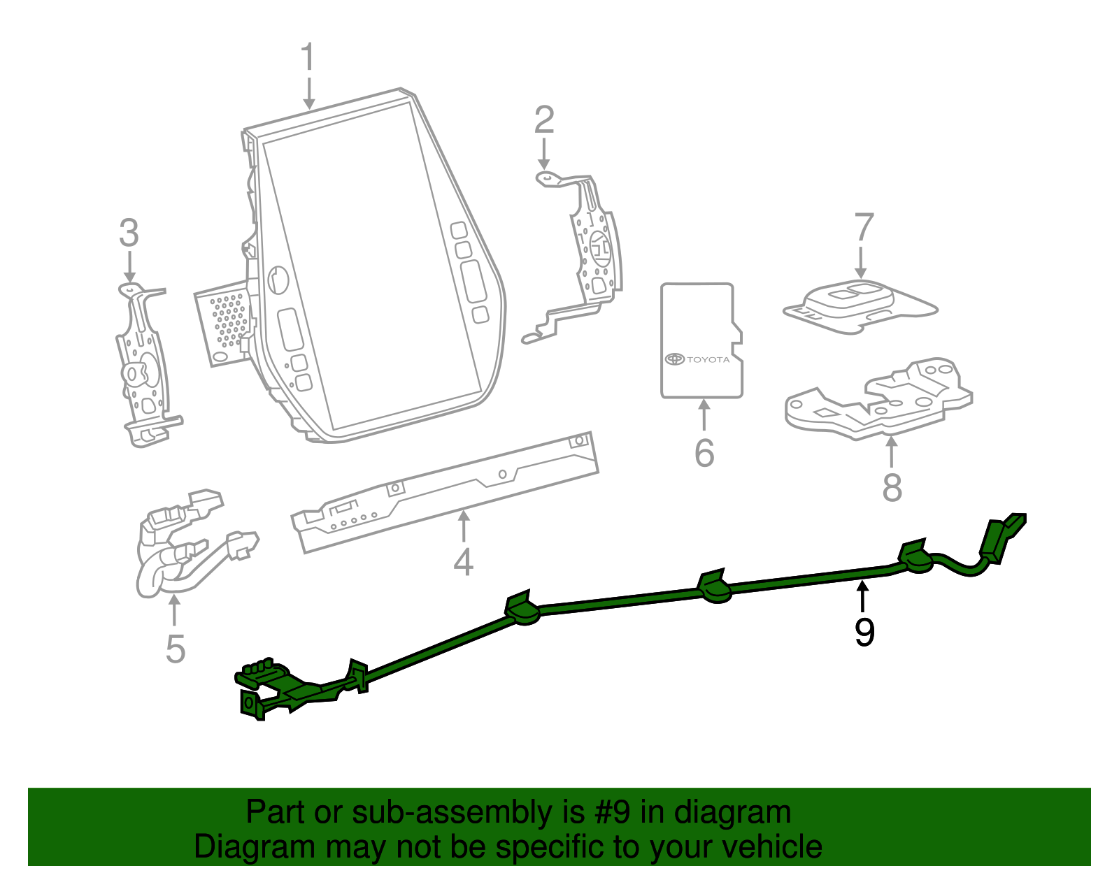 2017-2022 Toyota Antenna Cable 86101-47L80 | Toyota San Diego Parts