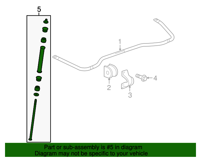 2010-2016 Cadillac SRX Rear Suspension Stabilizer Shaft Link 20929893 ...