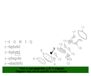 2006-2025 Hyundai Emblem Nut 86655-17000 | OEM Parts Online