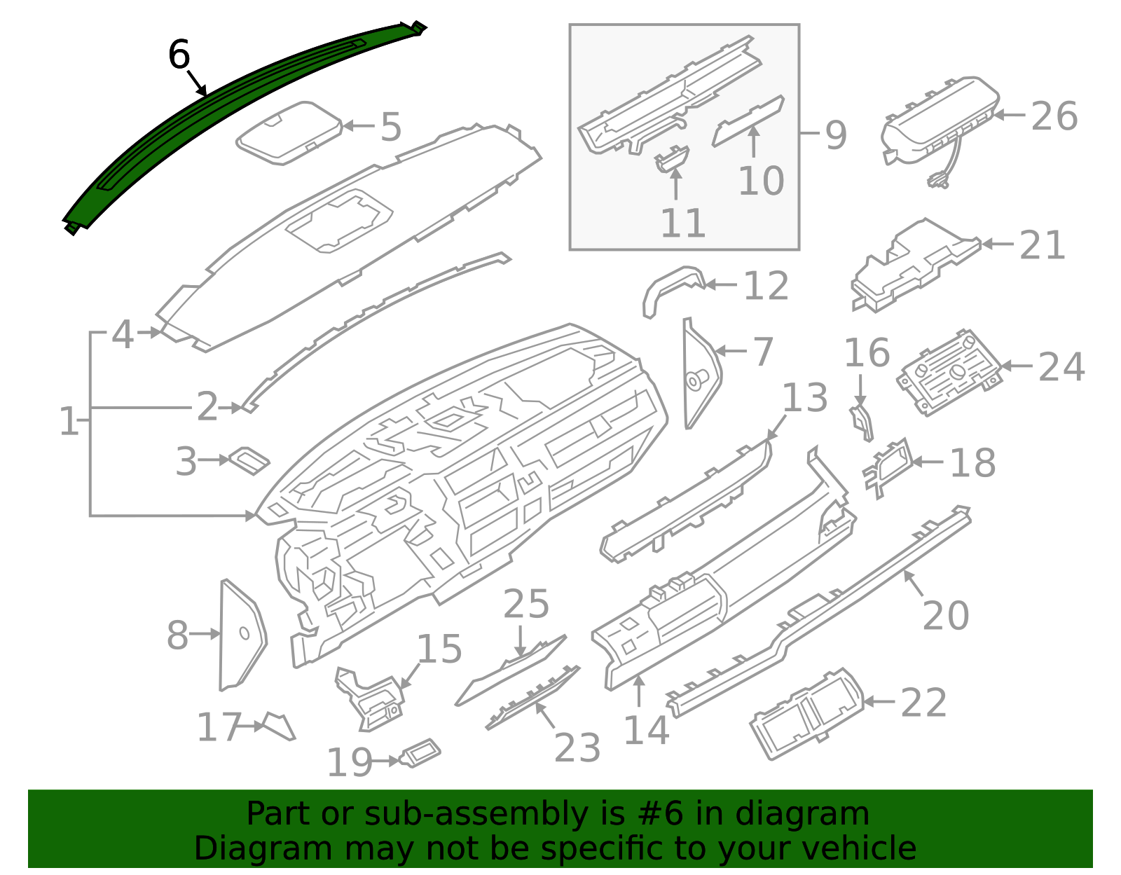 2018-2024 Lincoln Navigator Defroster Grille JL7Z-78044E82-BL | My Ford ...
