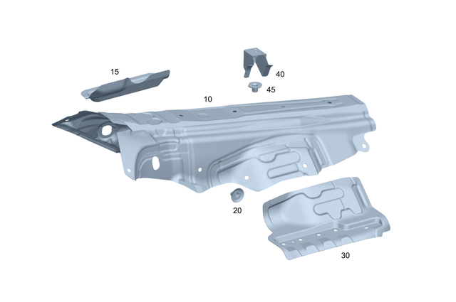167-682-07-00 - Dampening, Transmission Tunnel 2020-2025 Mercedes-Benz ...