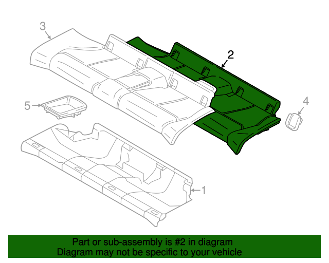 52-20-7-266-519 - Seat Cushion Foam 2014-2021 BMW | AutoNationParts.com