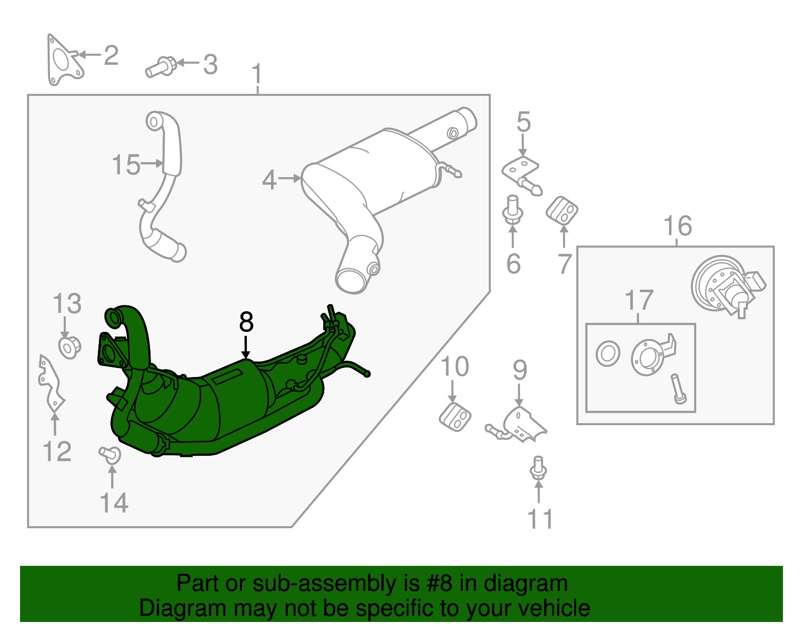 2016-2021 Land Rover Diesel Particulate Filter LR072193 | OEM Parts Online