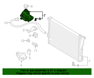 1999-2003 BMW Expansion tank 17-10-7-514-964 | AutoNation Parts