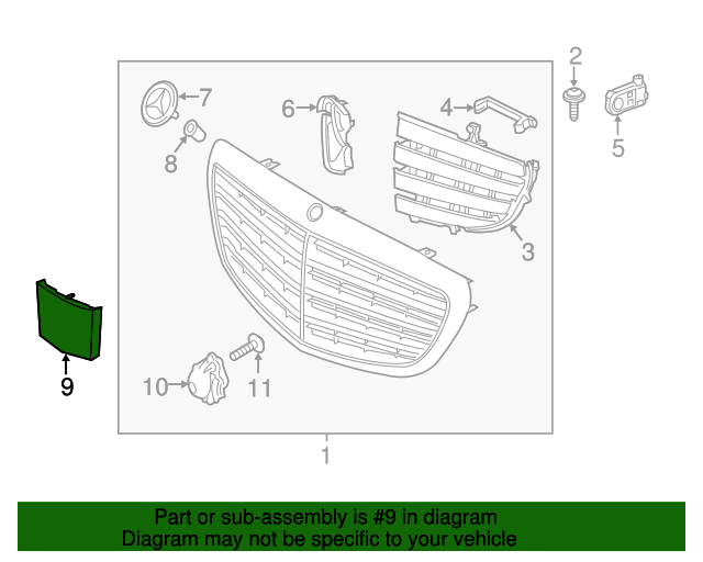 2015-2018 Mercedes-Benz Cover 205-880-56-00 | MB OEM Parts