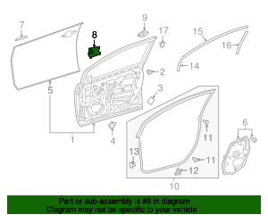 67855-47010 - Protector - 2016-2022 Toyota | OEM Genuine Toyota Parts