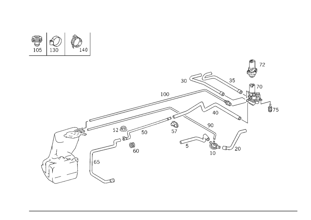 220-832-00-15 - Piping 1998-2006 Mercedes-Benz | Mercedes-Benz USA Parts