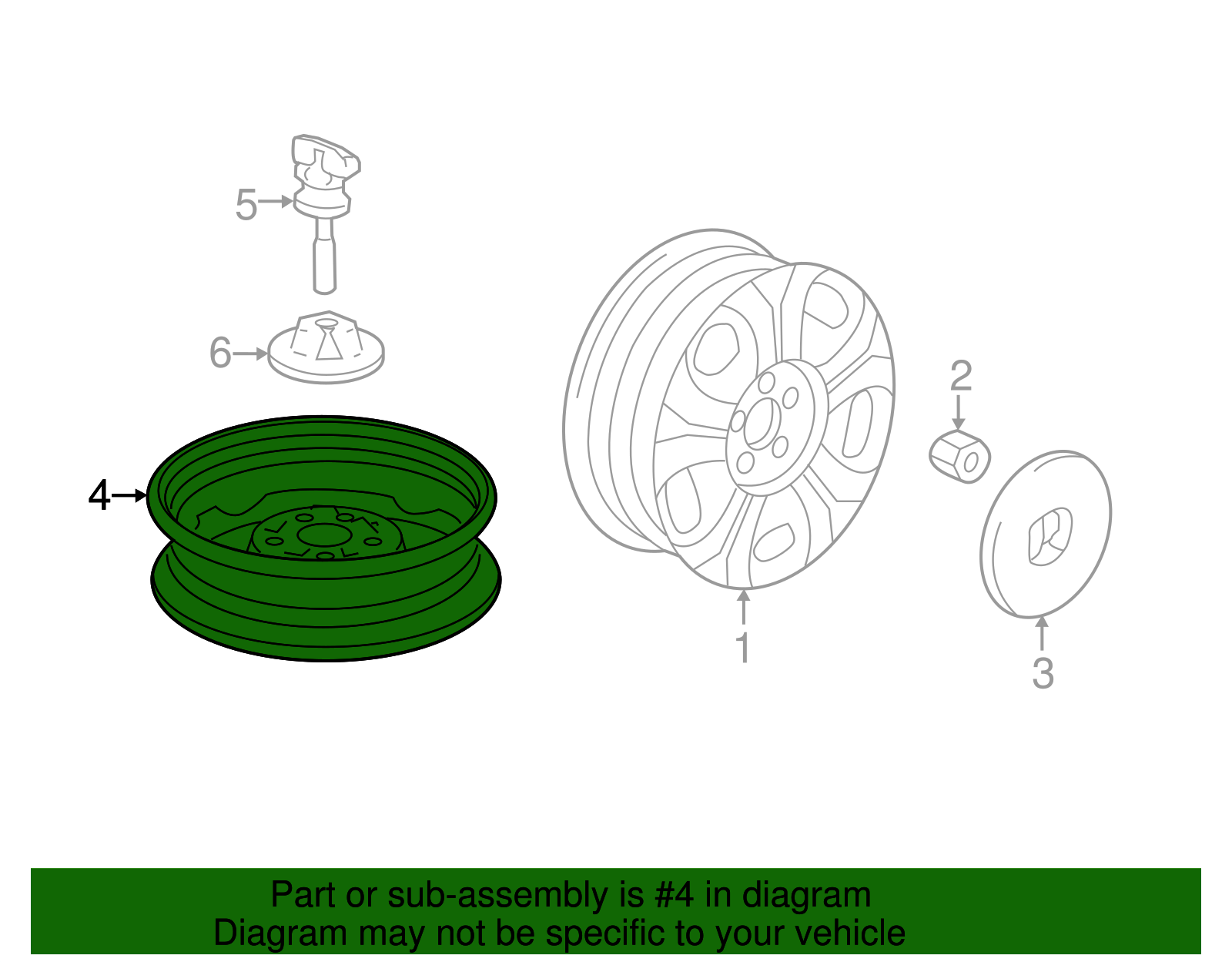 42700-TR0-A81 - Wheel, Alloy - 2012 Honda Civic | Conicelli Honda Parts