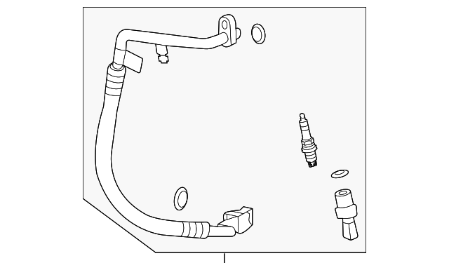 60008240 - Air Conditioning Condenser Hose 2020-2024 GM | Chevrolet ...