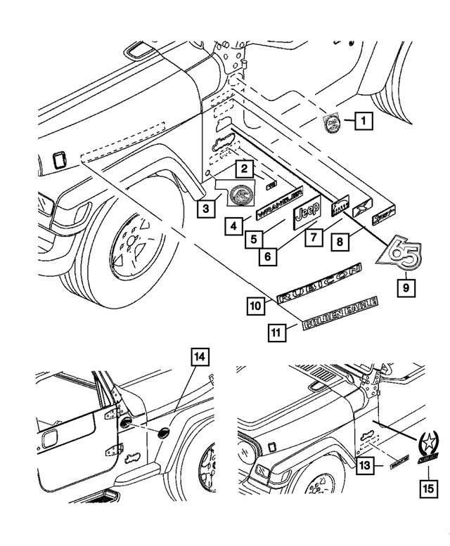 2003-2006 Jeep Wrangler Decal 5JC83HA2AA | My Mopar Parts