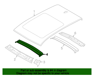 Genuine BMW 41-00-7-267-319 | Roof Bow | FREE Shipping on Most Orders ...