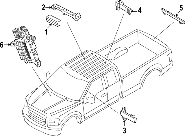 NU5Z-15604-BH - Keyless Entry Module 2022-2024 Ford F-150 Lightning ...
