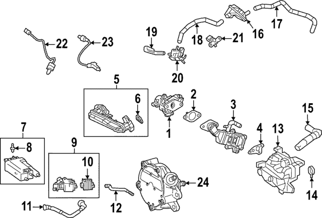 77404-0A090 - Canister Hose - 2022-2023 Toyota Corolla Cross | OEM ...