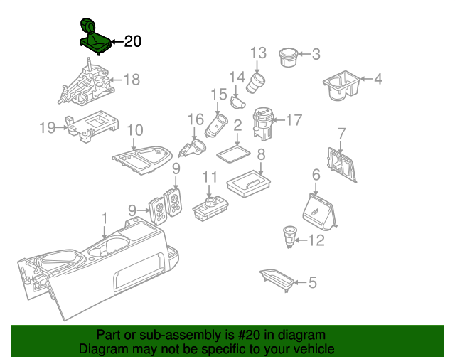 2008-2012 Land Rover LR2 Shift Knob LR003471 | OEM Parts Online